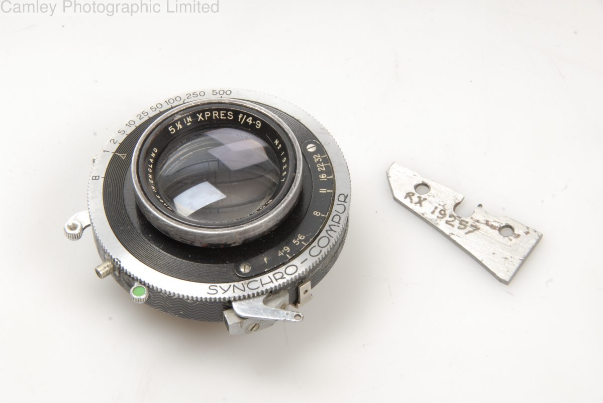 Ross Xpres 5 1/2inch f4.9 Large Format Lens for MPP. Condition – 6E ...