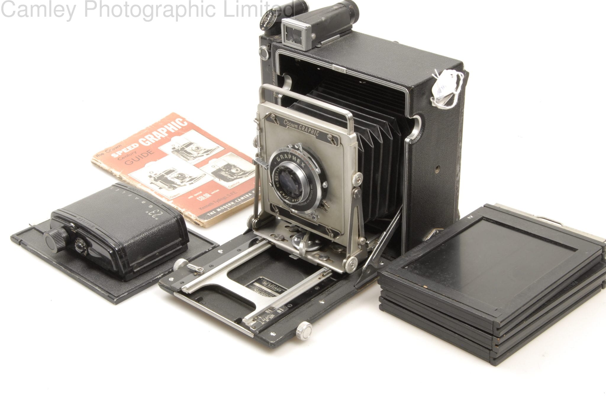 Graflex Crown Graphic 4×5 Camera Outfit. Condition – 4E [5656] – Camley ...