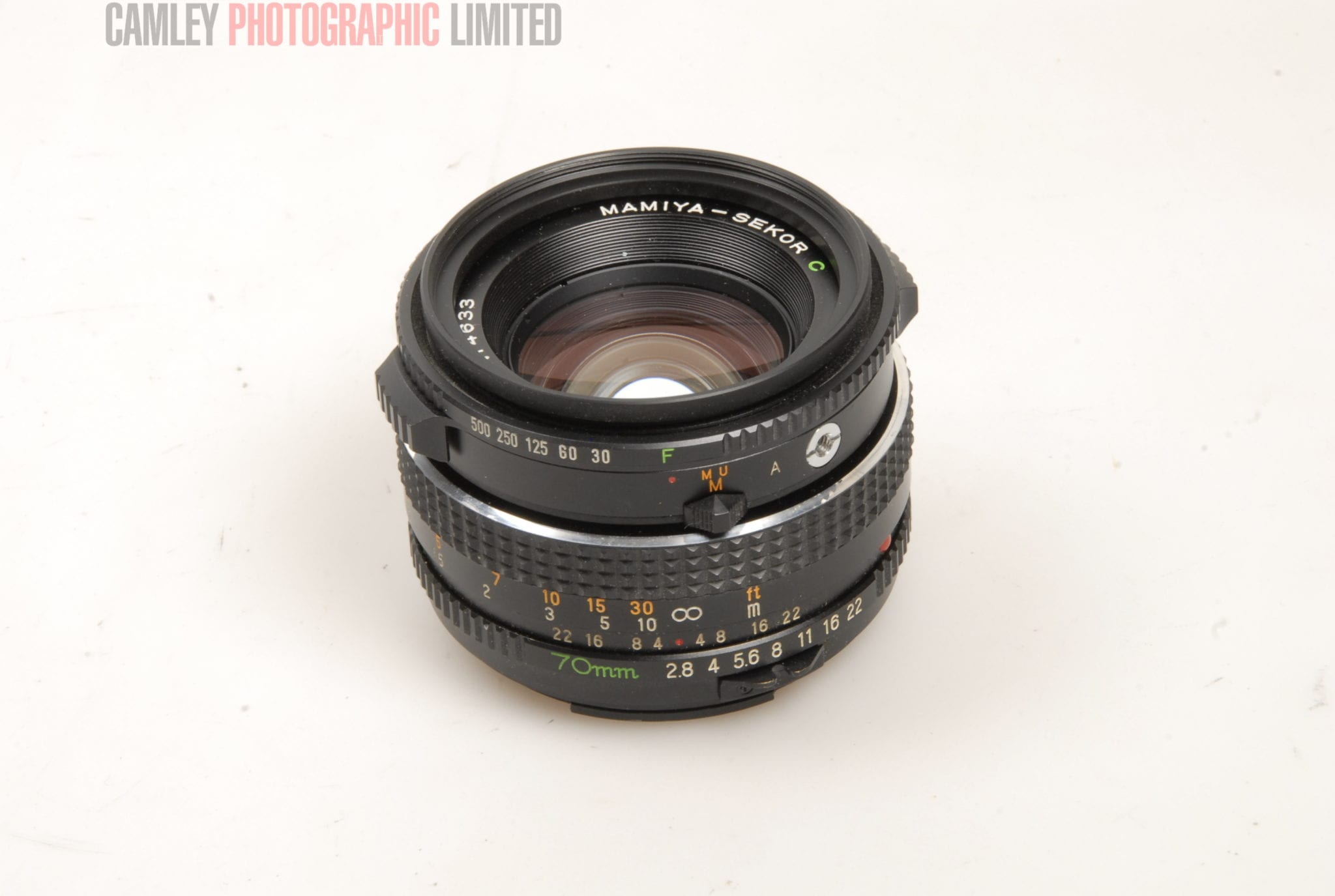 Mamiya M645 f2.8 70mm Lens with Leaf Shutter (304140). Condition – 3E ...