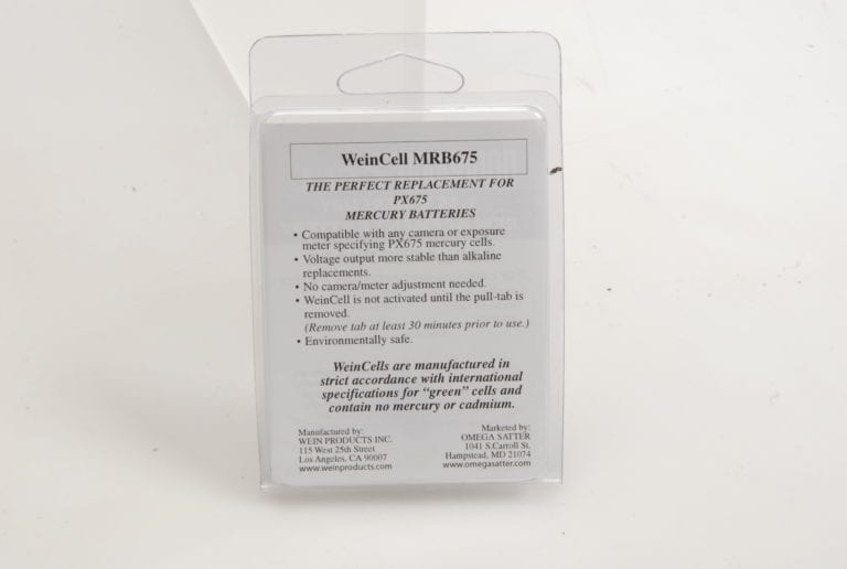 Wein Cell 1.35v mercury camera battery PX675 (MRB675). Graded: NEW [# ...