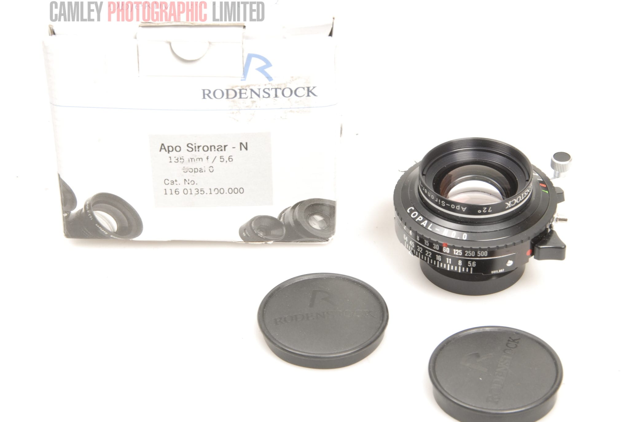Rodenstock Apo Sironar-N f5.6 135mm for 4×5. Condition – 3E [7294 ...