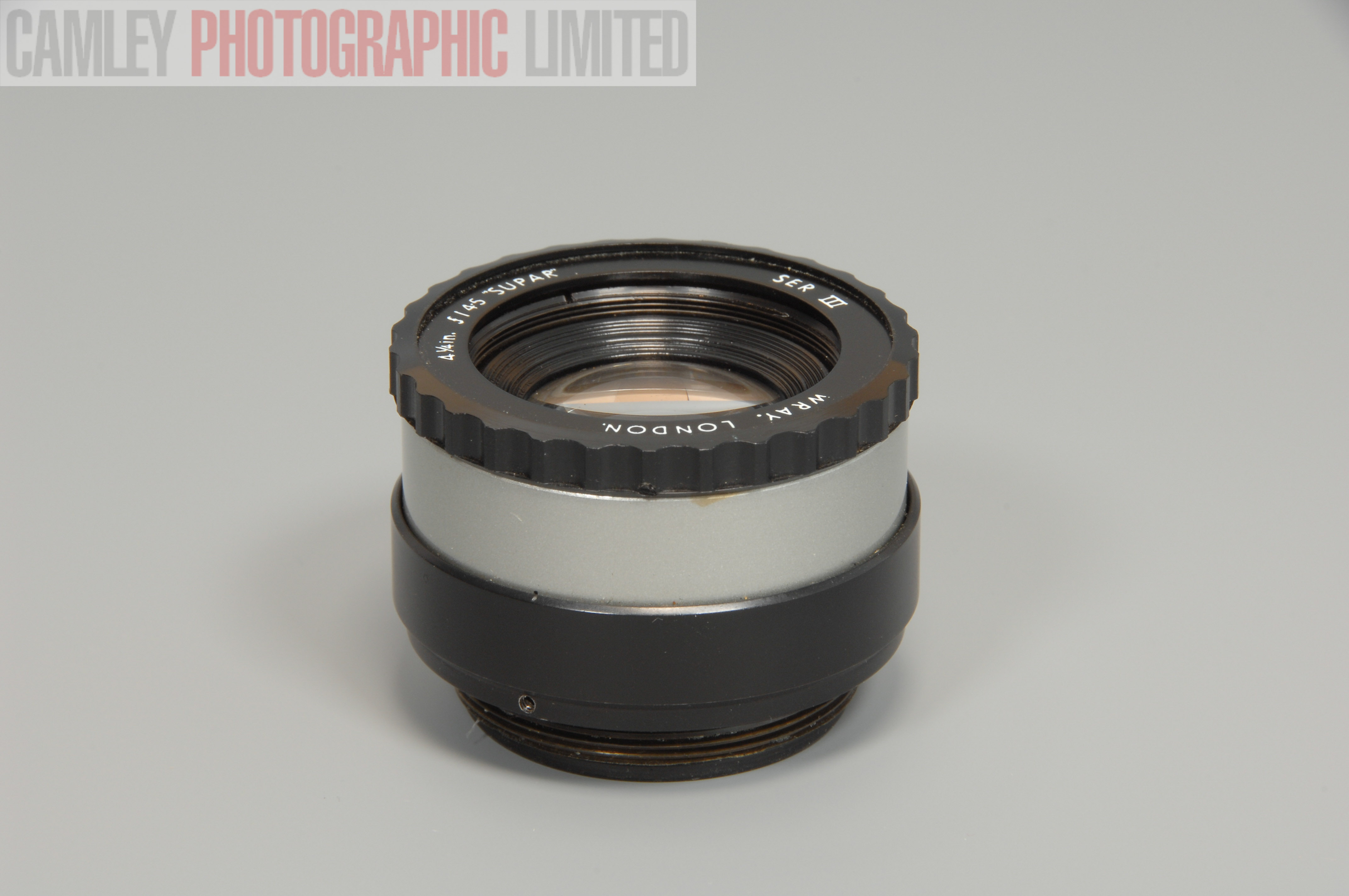 Wray 4 1/4′ f4.5 Supar Enlarger Lens Ser III. Graded: EXC [#10050 ...