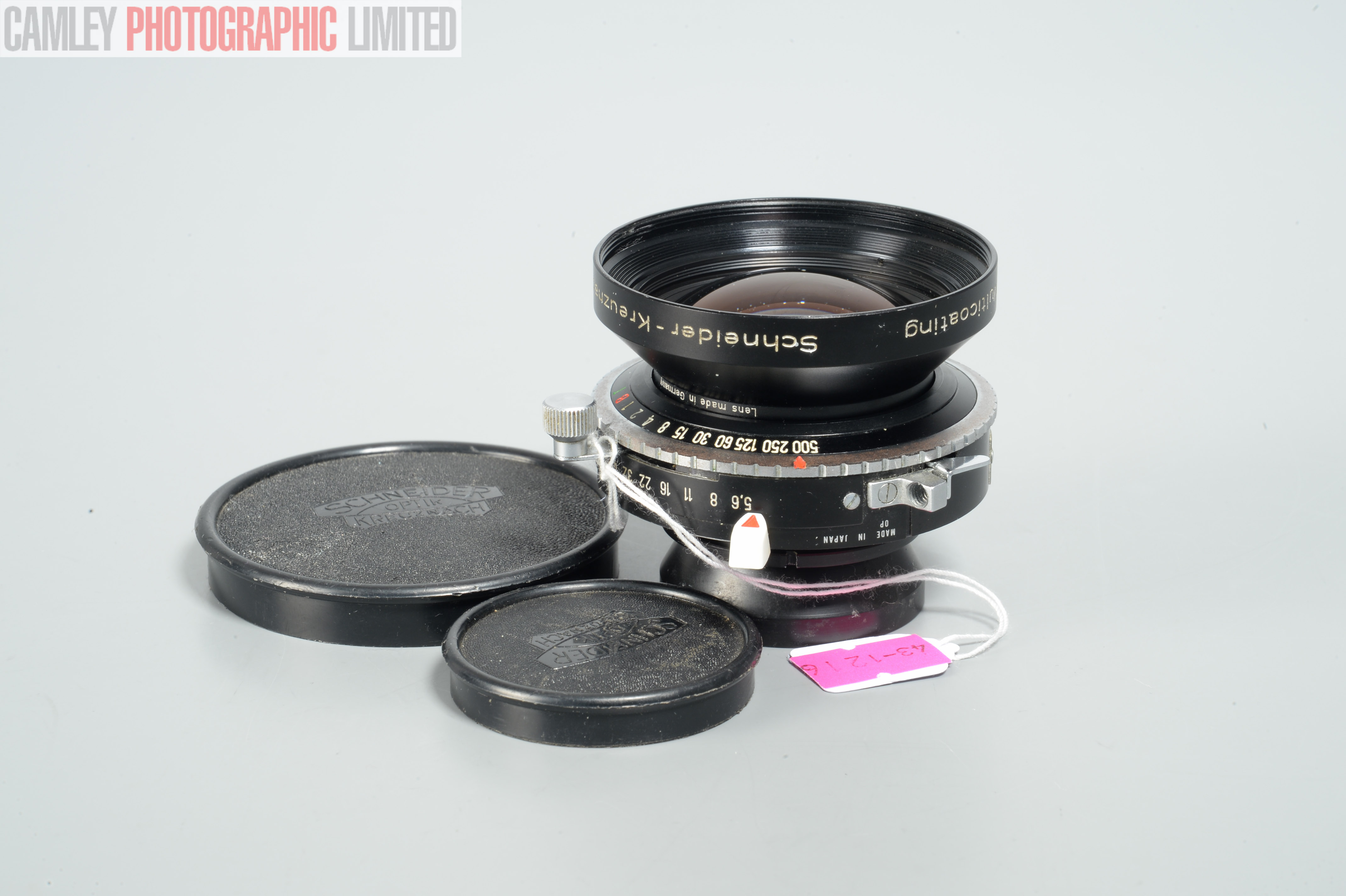 Schneider Symmar-S 150mm f5.6 Lens. Calibration Cert. Graded: EXC [#11216] – Camley Photographic ...